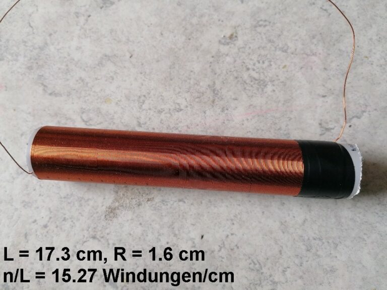 Magnetfeld Zylinderspule – Stoppi